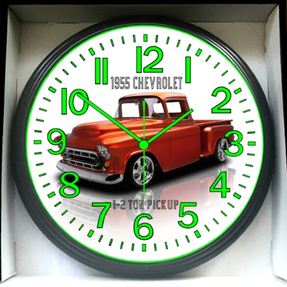 Wall Decor | 1955 Chevy Chevrolet Bagged Pick Up Truck Glow In The Dark ...
